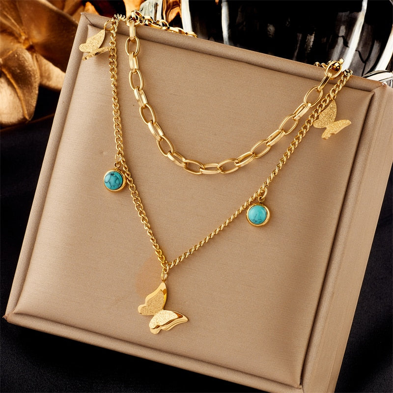 18K Gold Wide Cuban Butterfly Link Set – ICEEX