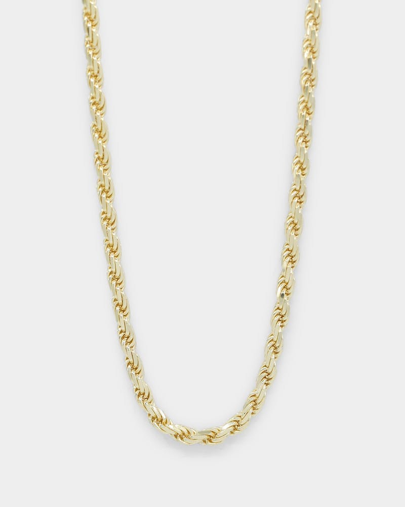 18k Gold Rope Necklace – ICEEX