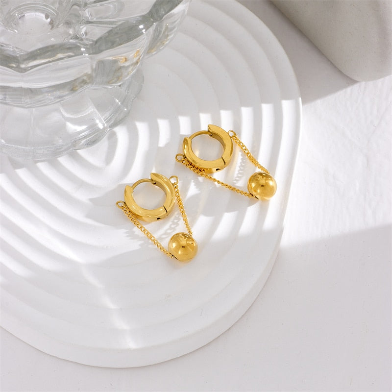18k gold Cuban Pearl Earring – ICEEX