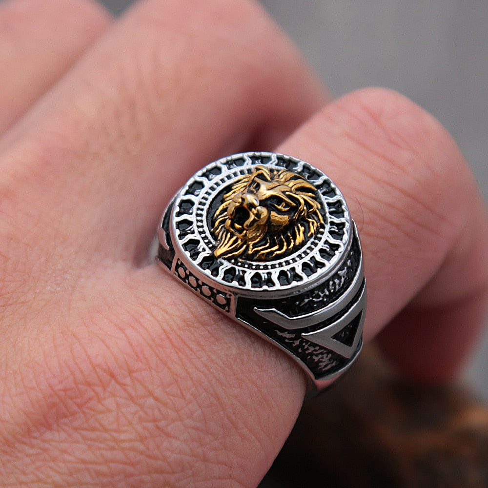 Vintage Lion King Ring – ICEEX