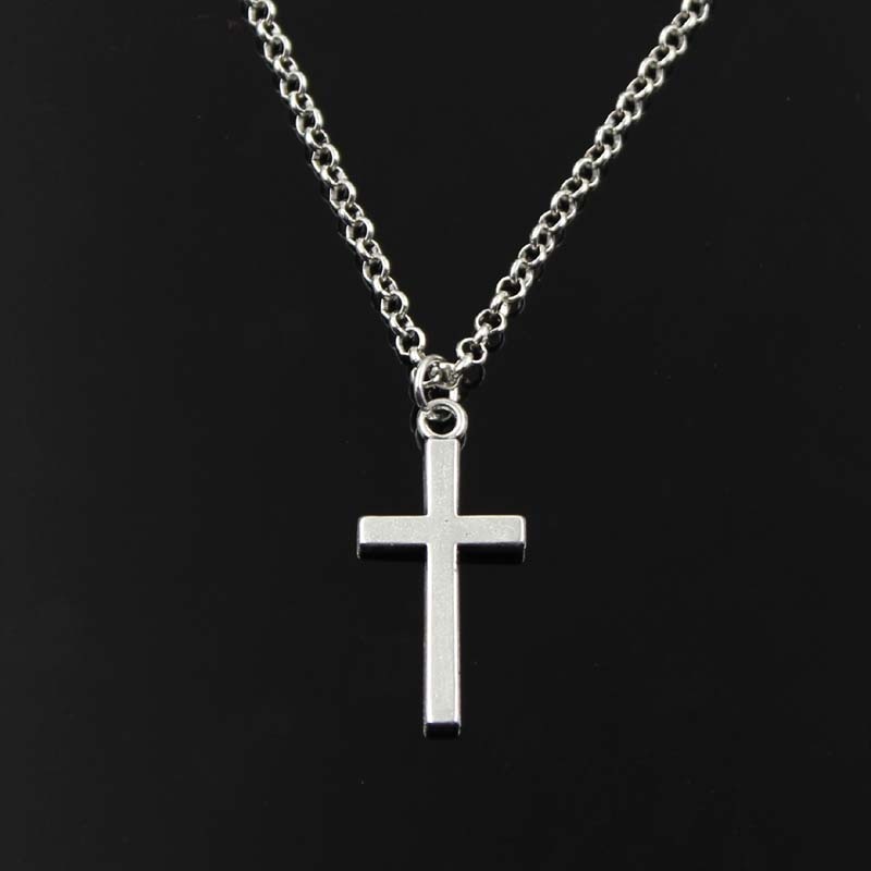 Double Sided Antique Silver Cross Chain – ICEEX