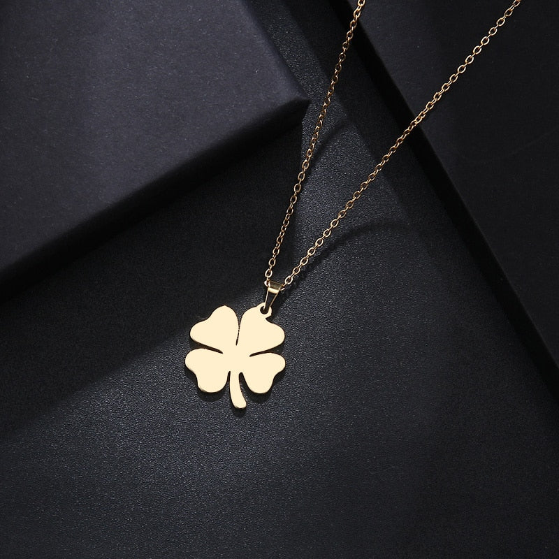 Gold Clover Pendant Chain – ICEEX
